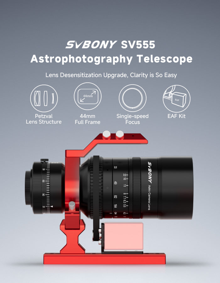 SVBONY Astrograph APO Objective 54mm f/4.5 SV555 for Astronomical Photography – SVBony.fr