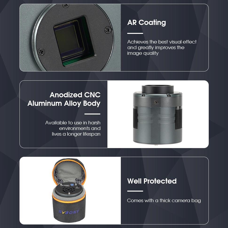 Svbony SV605CC Color Cooled USB3.0 Camera for Deep Sky Astrophotography ...